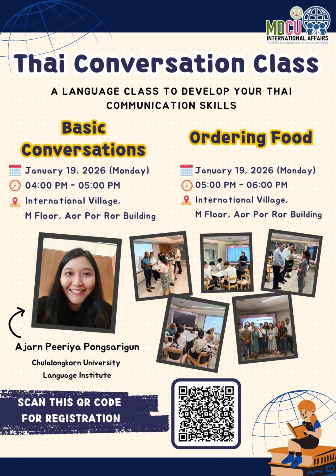 Thai Conversation Class: Basic Conversations - MDCU International Affairs